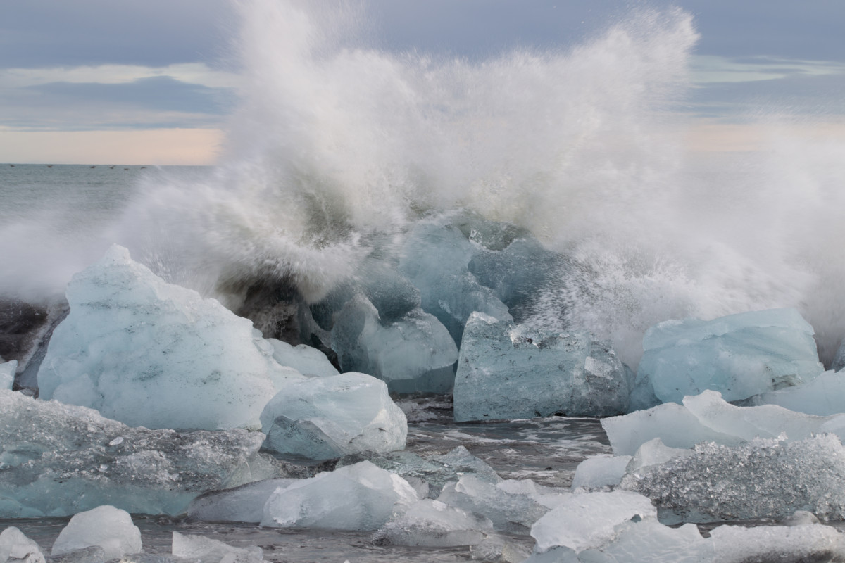 Iceland Ice - Claude Peffer icebergs Breidamerkursandur