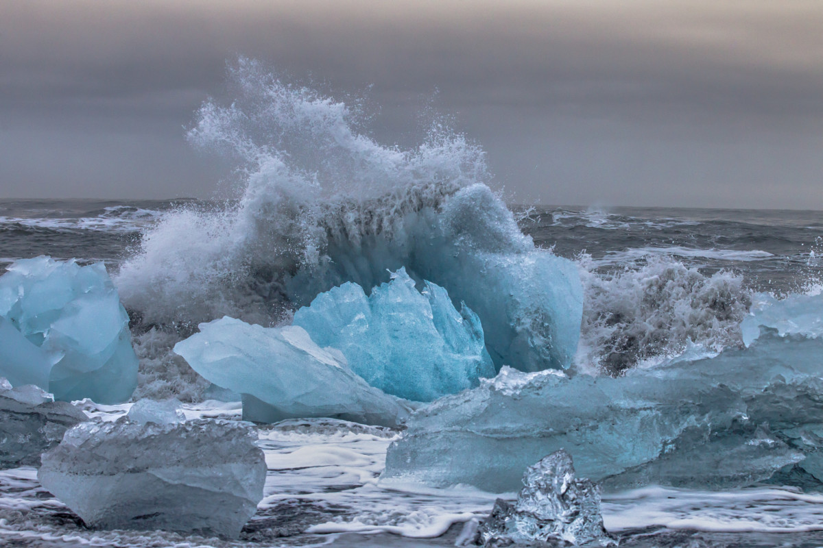Iceland Ice - Claude Peffer icebergs Breidamerkursandur